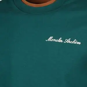 Moncler Logo Embroidered Crewneck T-shirt