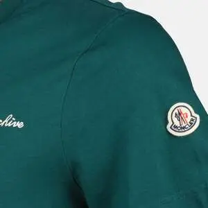 Moncler Logo Embroidered Crewneck T-shirt
