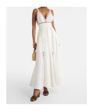 Veronica Beard Ellen Macramé Leather Wedge Mules