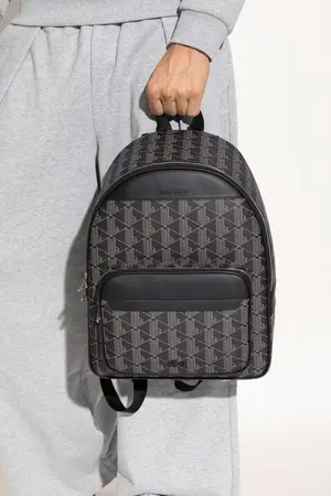 Lacoste Geometric Letter Pattern Backpack