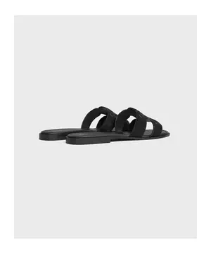 Celine Suede Calfskin Marina Triomphe Mule