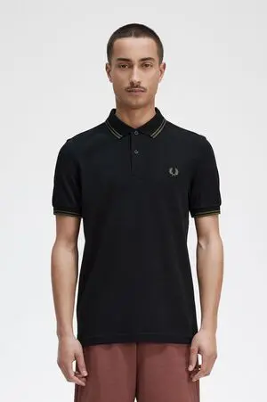 Fred Perry Contrast-trim Cotton Polo Shirt