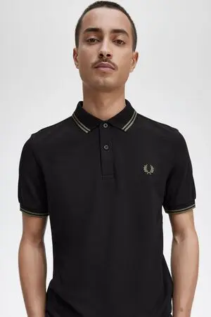 Fred Perry Contrast-trim Cotton Polo Shirt
