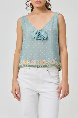 REISTOR Bow Tie Camisole Top