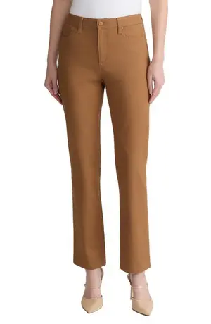 Jones New York Lexington Straight Leg Jeans - Caramel