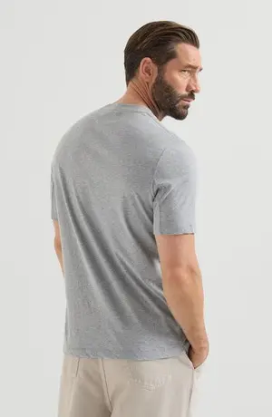 Brunello Cucinelli Cotton Jersey Crew Neck T-shirt - Grey
