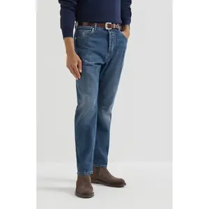 Brunello Cucinelli Lightweight Denim Five-pocket Trousers - Medium Denim