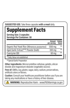 KYOLIC Aged Garlic Extract Formula 114, Red Yeast Rice Coq10