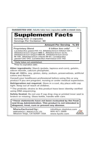 KYO-DOPHILUS Multi 9 Probiotic, Strong Gut Health Balance And Support