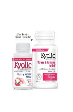 KYOLIC Aged Garlic Extract Formula 101, Stress And Fatigue Relief