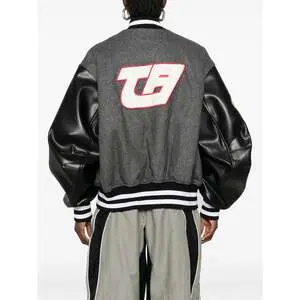 Attico Grey Jackets Bomber Jackets