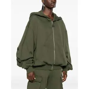 Attico Olive Cotton Hoodie