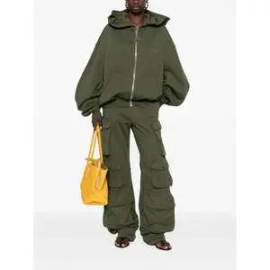 Attico Olive Cotton Hoodie