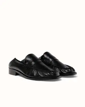 DUKE + DEXTER Foldable Ruched Loafer
