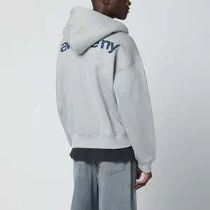AWAKE NY Logo Print Zip-up Hoodie