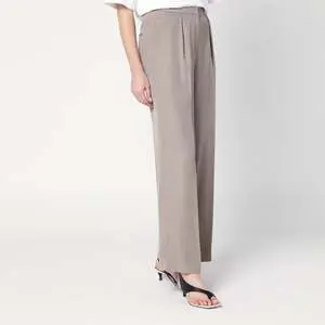 Calvin Klein Ash Grey Linen Blend Trousers