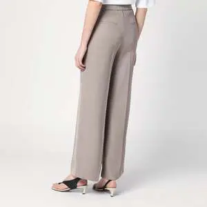 Calvin Klein Ash Grey Linen Blend Trousers