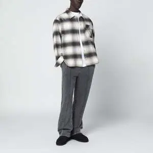 REPRESENT Milk-colored Flannel Checked Shirt