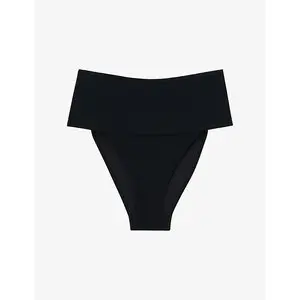 REISS Alba High-rise Bikini Bottoms - Black