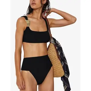 REISS Alba High-rise Bikini Bottoms