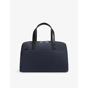 AWAY The Overnight Nylon Bag With Leather Trim - Navy