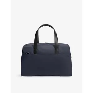 AWAY The Overnight Nylon Bag With Leather Trim - Navy