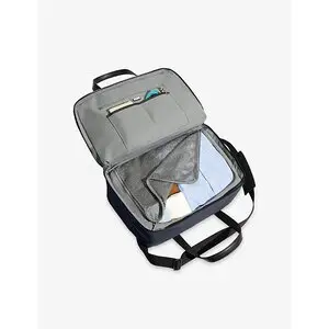 AWAY The Overnight Nylon Bag With Leather Trim - Navy