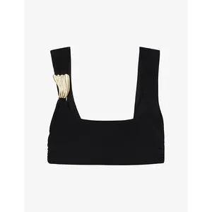 REISS Alba Bikini Top - Black