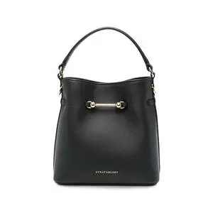 Strathberry Leather Tote Bag With Gold-tone Hardware - Black