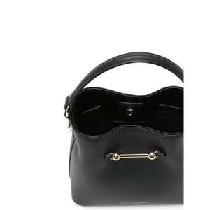 Strathberry Leather Tote Bag With Gold-tone Hardware - Black