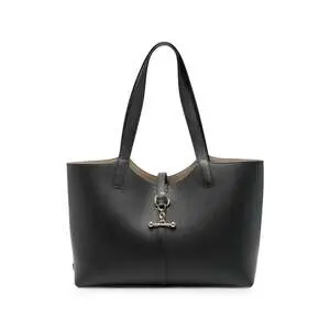 Strathberry Leather Grained Texture Tote Bag - Black