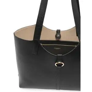 Strathberry Leather Grained Texture Tote Bag - Black
