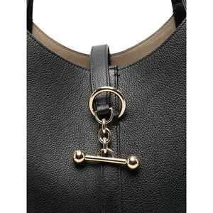 Strathberry Leather Grained Texture Tote Bag - Black