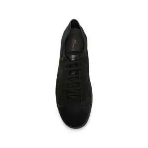 Santoni Suede Lace-up Trainers