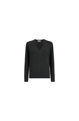 Brunello Cucinelli Cashmere Sweater With Monili - Lignite