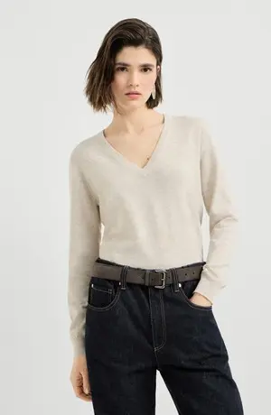 Brunello Cucinelli V Neck Knitwear For Women