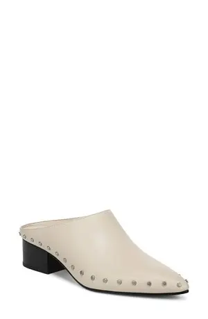 Vince August Studded Leather Mule - Moonlight