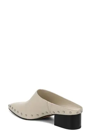 Vince August Studded Leather Mule - Moonlight