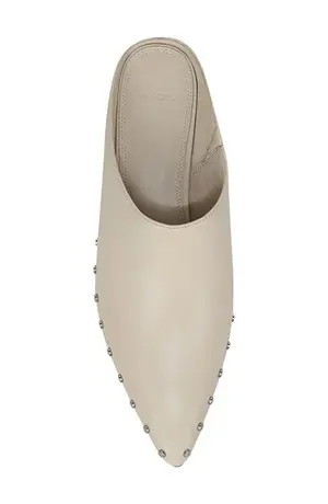 Vince August Studded Leather Mule - Moonlight