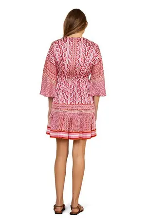 Hale Bob Theia Charmeuse Dress - Red