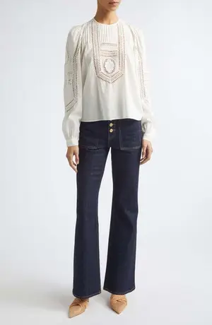 Ulla Johnson Marlowe Long Sleeve Cotton Top