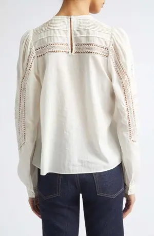 Ulla Johnson Marlowe Long Sleeve Cotton Top