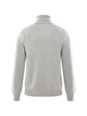 Malo Turtleneck Knit Sweater - Grey