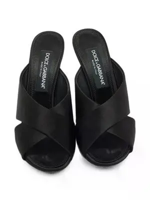 Dolce & Gabbana Criss-cross Satin Sandals