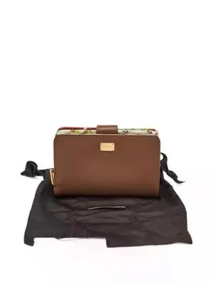 Dolce & Gabbana Logo-plaque Zip-around Wallet - Brown