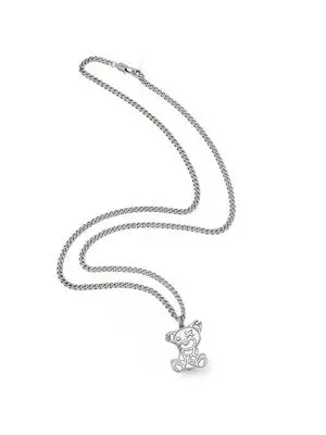 YOJ Curb-link Chain Necklace With Teddy Pendant