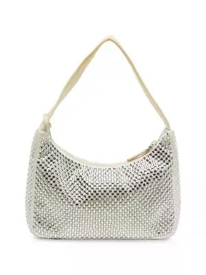 Prada Re-edition 2000 Crystal Shoulder Bag - Silver