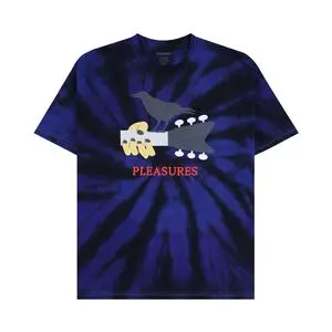PLEASURES Festival T-shirt 'tie Dye - Blue