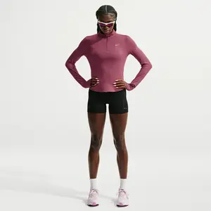 Nike Swift Dri-fit Uv 1/4-zip Running Top