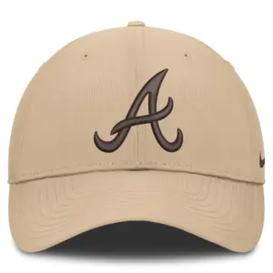 Nike Atlanta Braves Club Dri-fit Mlb Adjustable Cap - Brown